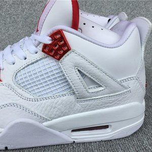 Jordan | Shoes | Air Jordan 4 Red Metallic Sneakers | Poshmark